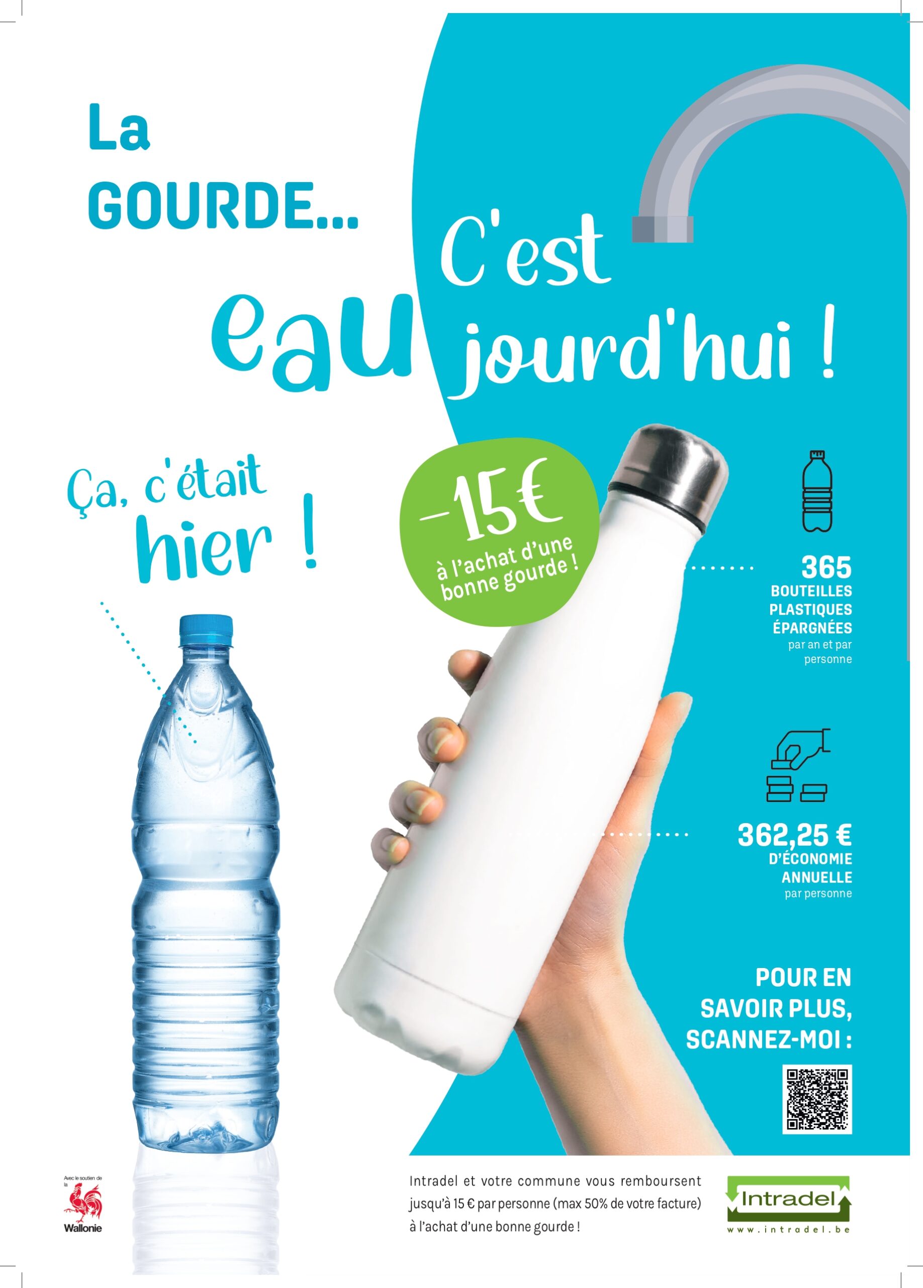 Campagne de sensibilisation: jamais sans ma gourde ! – Ville de Seraing