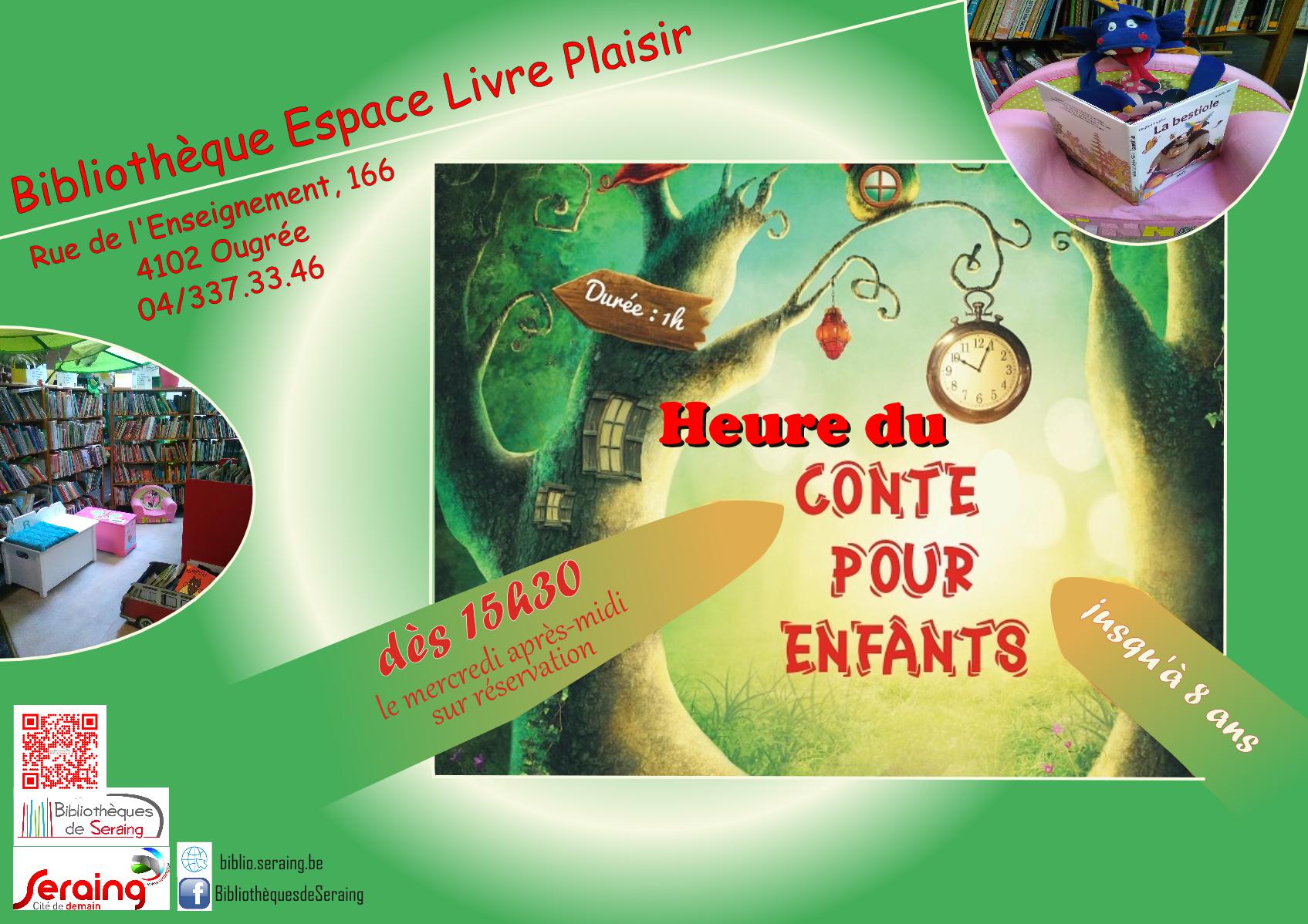Heure du conte pour enfants – octobre 2023 – Ville de Seraing